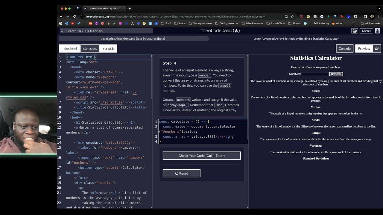Turning Up Day 79 Learning Advanced Array Methods with FreeCodeCamp Steps 1 - 6 - YouTube