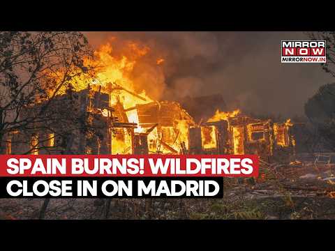 Spain Wildfires: Firefighters Battle Massive Inferno As Blazes Near Madrid And Valencia | WATCH