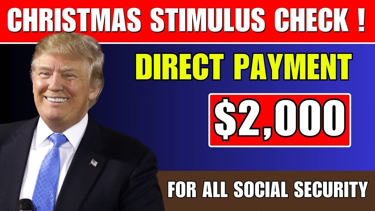 Christmas Stimulus- $2,000 Checks for all social security and SSDI ...