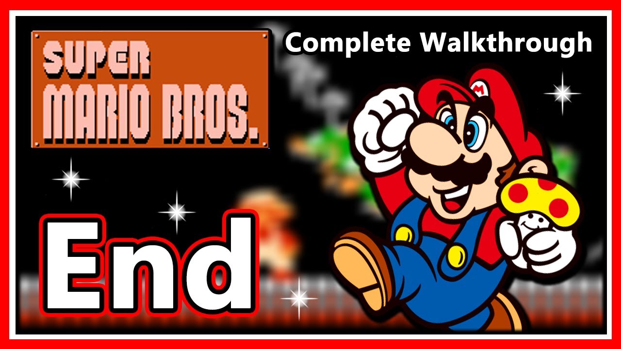 Super Mario Bros. (NES) - Complete Walkthrough - Part 4 & Ending - YouTube