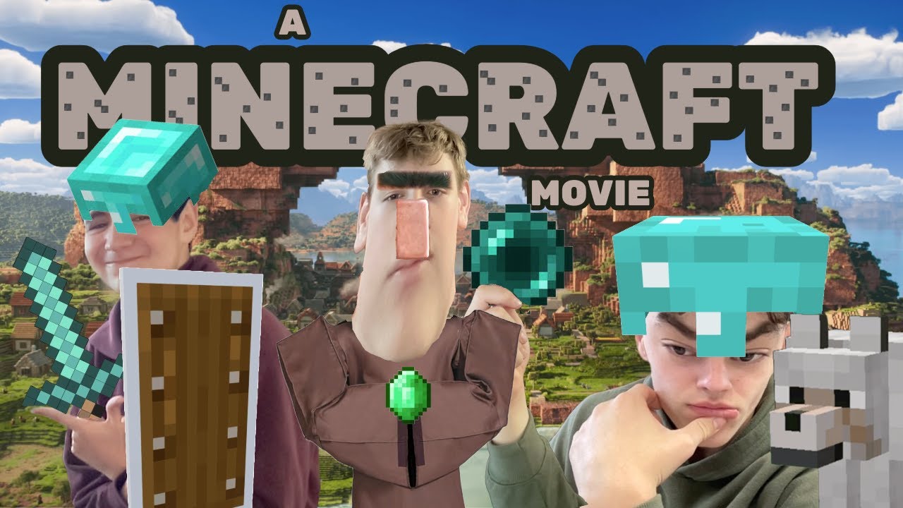 Minecraft Movie Chicken Jockey Theater Chaos - YouTube