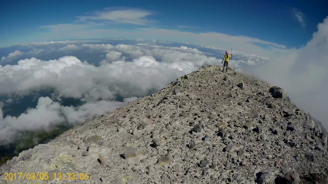 Mayon Volcano summit - YouTube