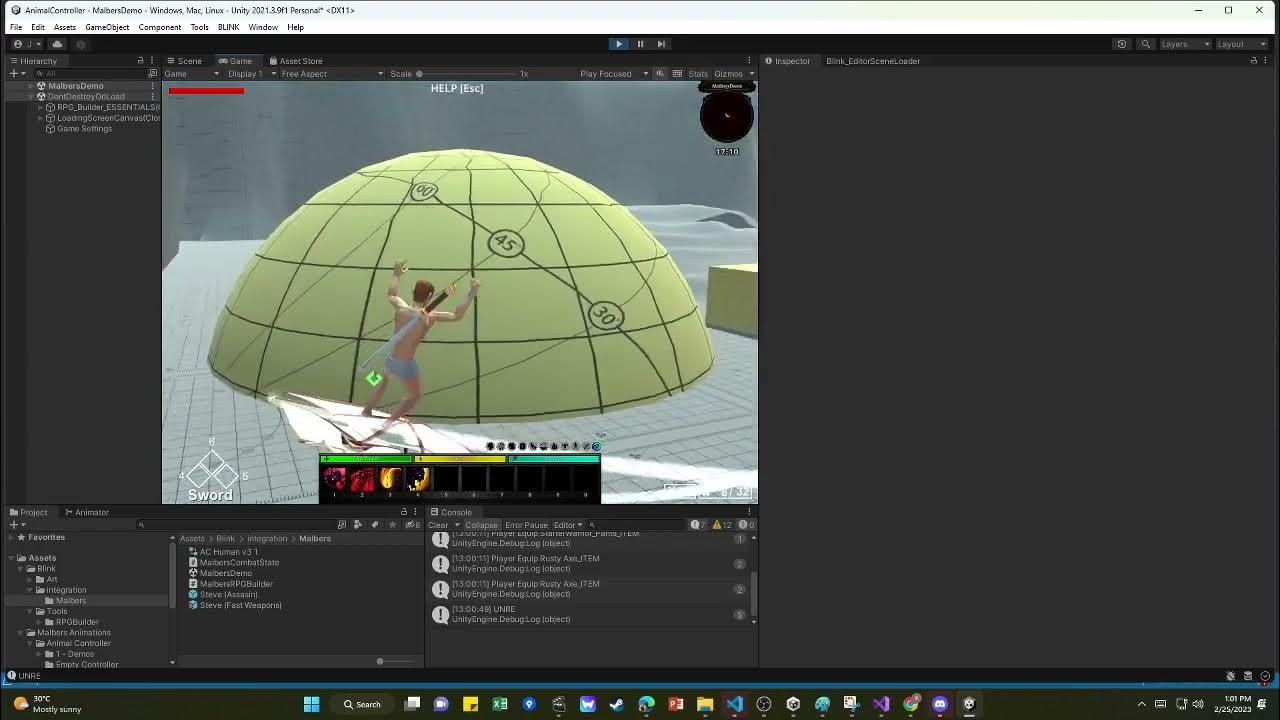 RPG BUILDER + Malbers Integration - WIP - YouTube