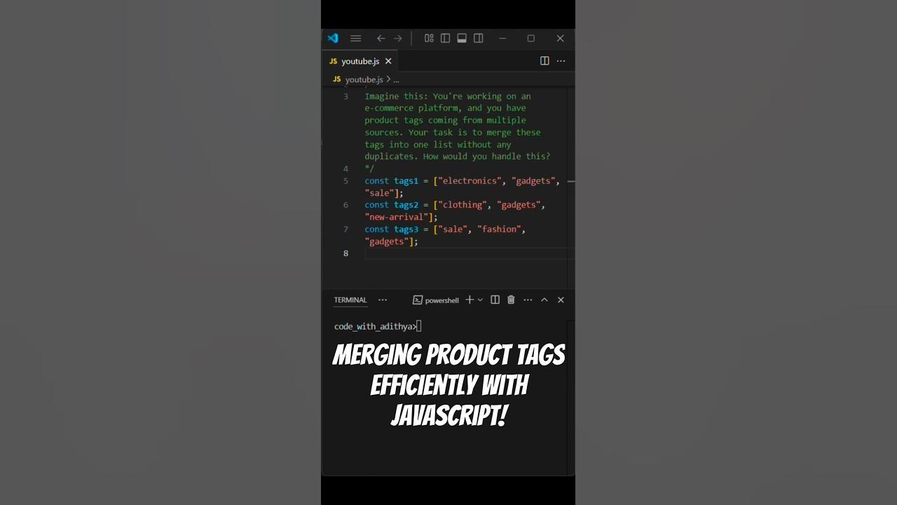 #day13 Merging Product tags Efficiently with Javascript! - YouTube