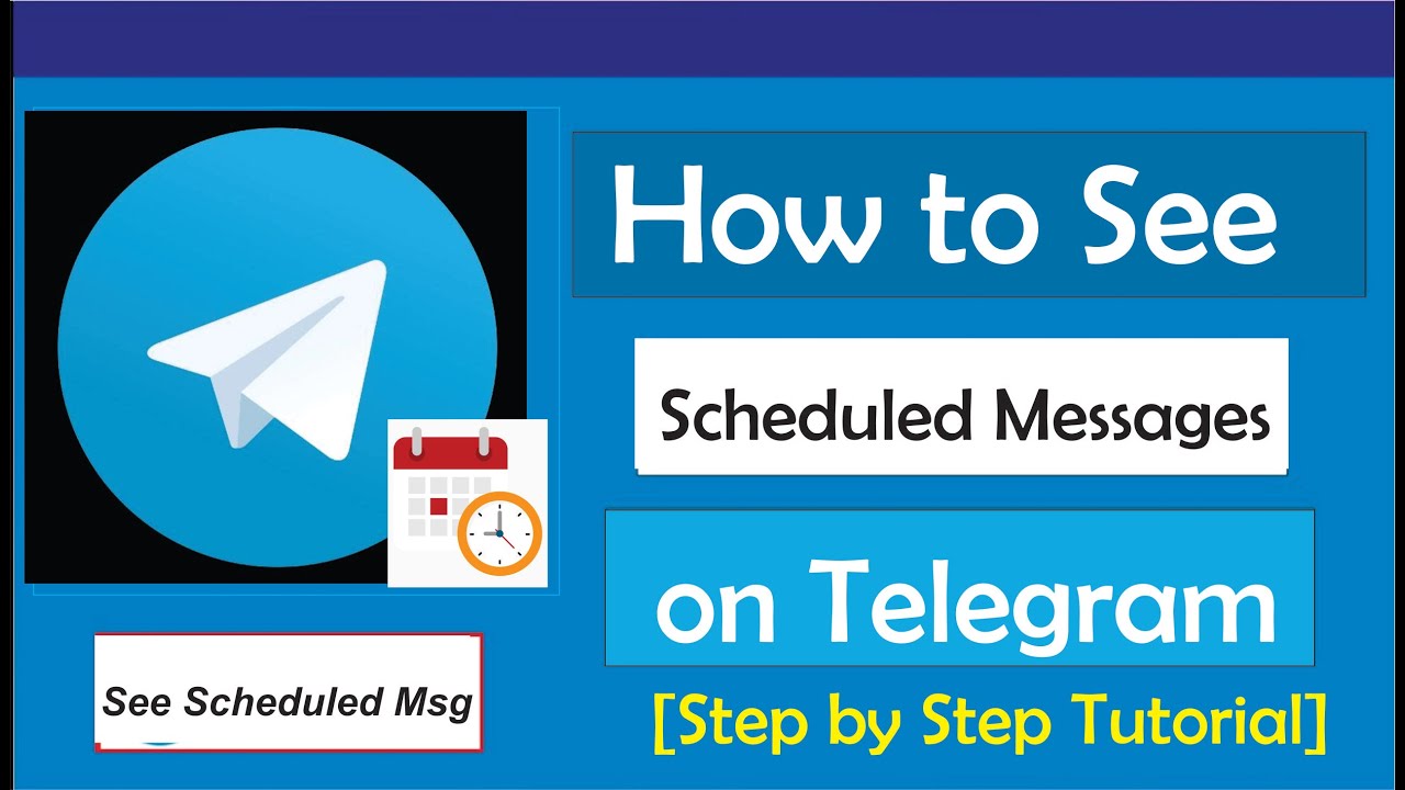 How to see your scheduled Message on Telegram - YouTube