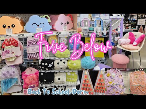 FIVE BELOW: DORM ROOM & BACK TO SCHOOL - YouTube