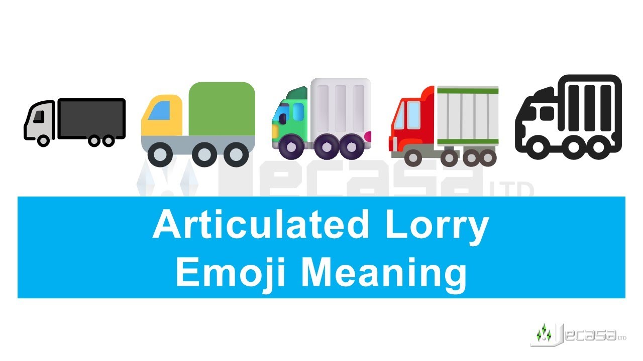 Articulated Lorry Emoji 🚛 Meaning | Learning Emojis - YouTube