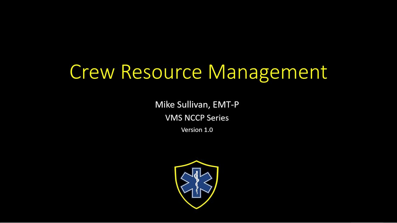 Crew Resource Management for EMS - YouTube