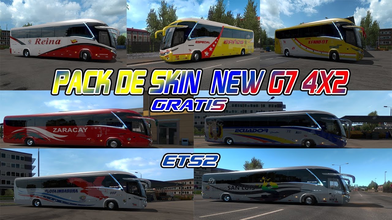 Pack de skin para el new g7 - mod bus ecuador ets2 - YouTube