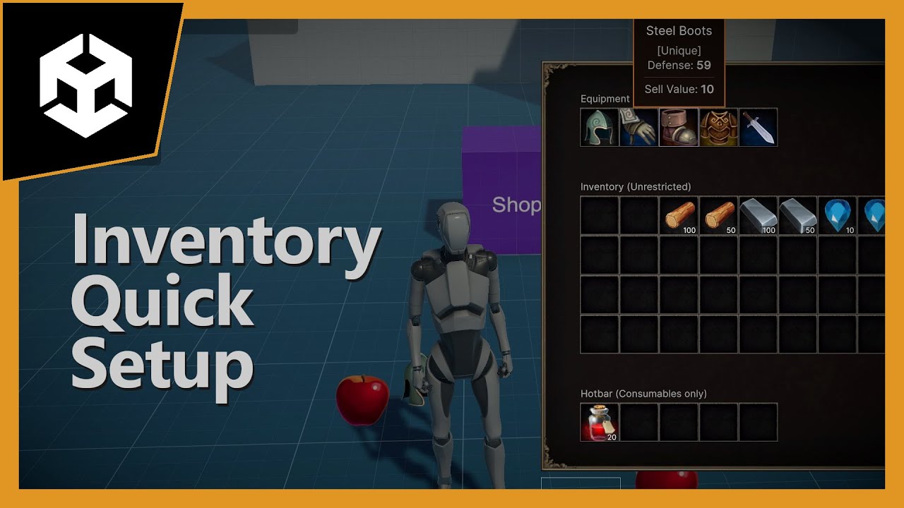 Inventory Guide - Integrate into a new Scene - Quick Setup - YouTube