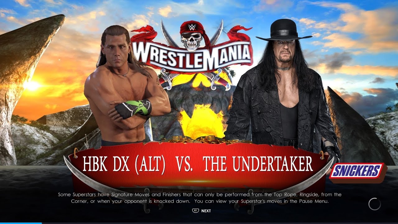 WWE 2K22_ Shawn Michaels Vs Undertaker In Normal Match Gameplay On PS4 ...