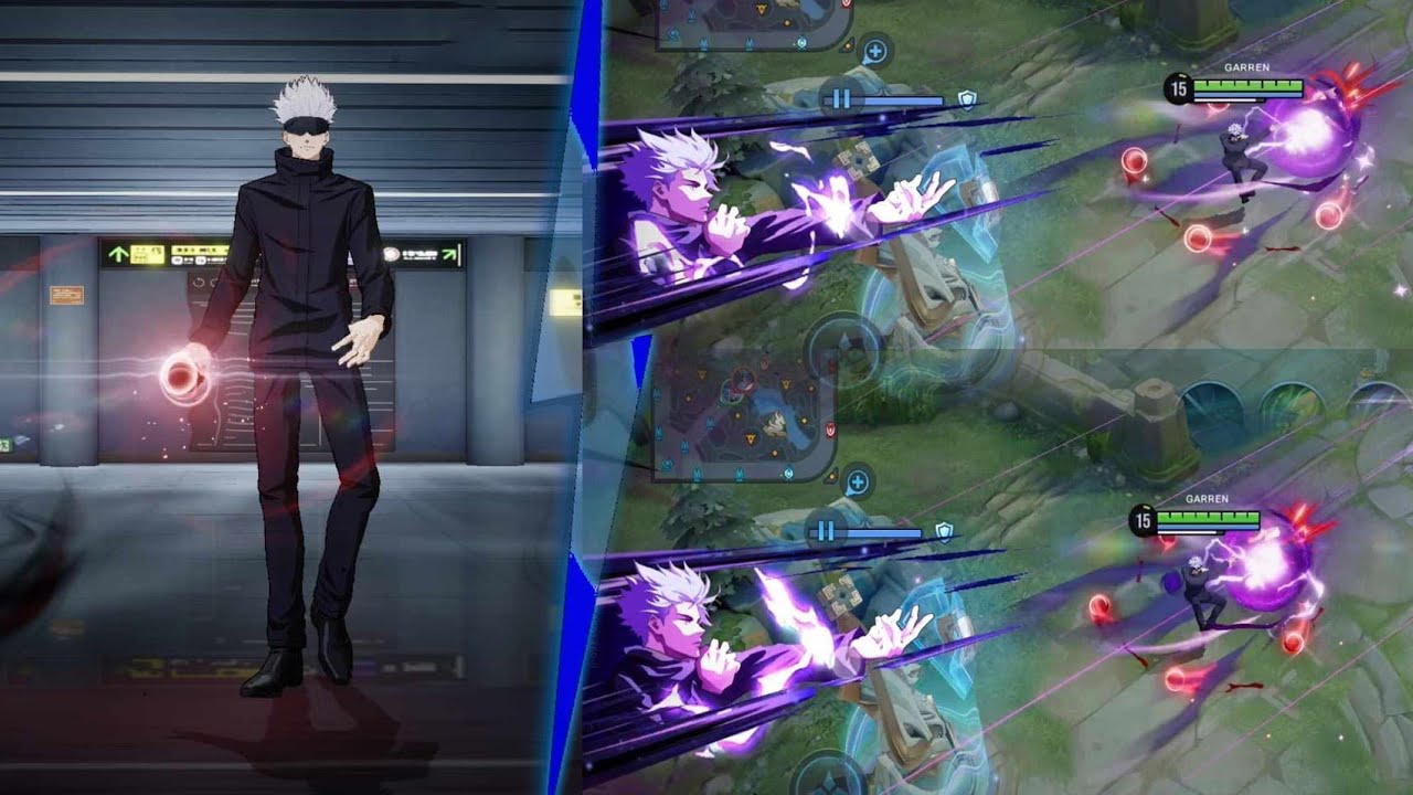 Rov/Hok : สกิน Satoru Gojo Jujutsu Kaisen เอฟเฟคสกิล Ultimate - YouTube