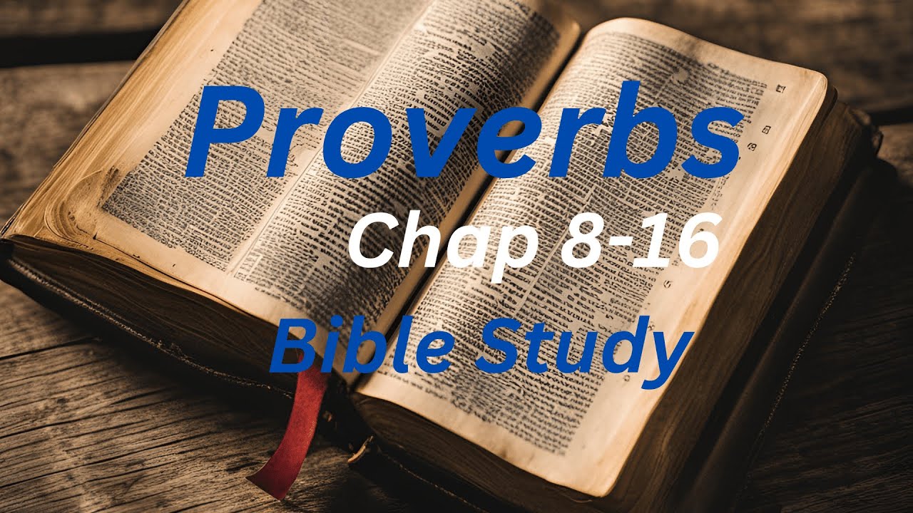 Lessons from Proverbs Chapter 8 - 16 #bible #biblestudy #study - YouTube