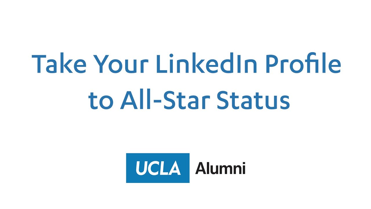 Take Your LinkedIn Profile to All Star Status - YouTube