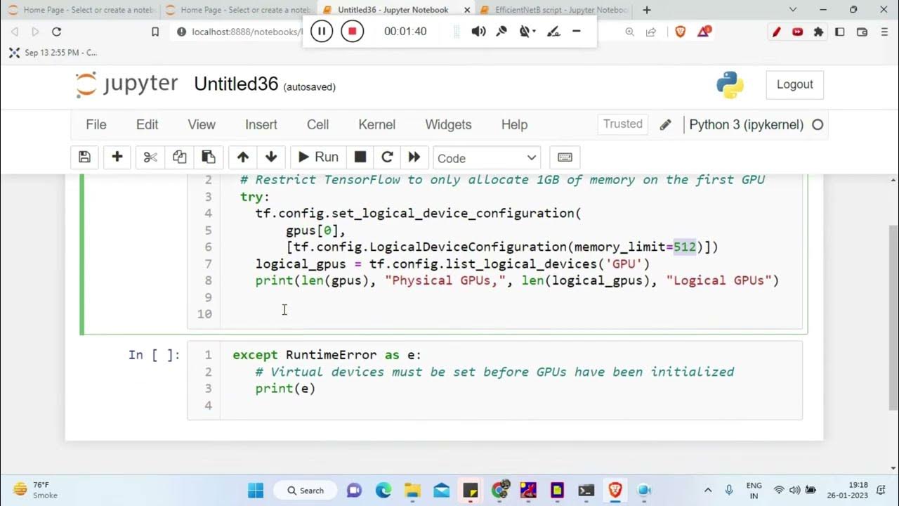 Solving the “RuntimeError: CUDA Out of memory” error - YouTube