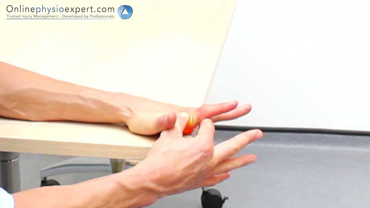 Finger MCP joint extension mobility L - YouTube