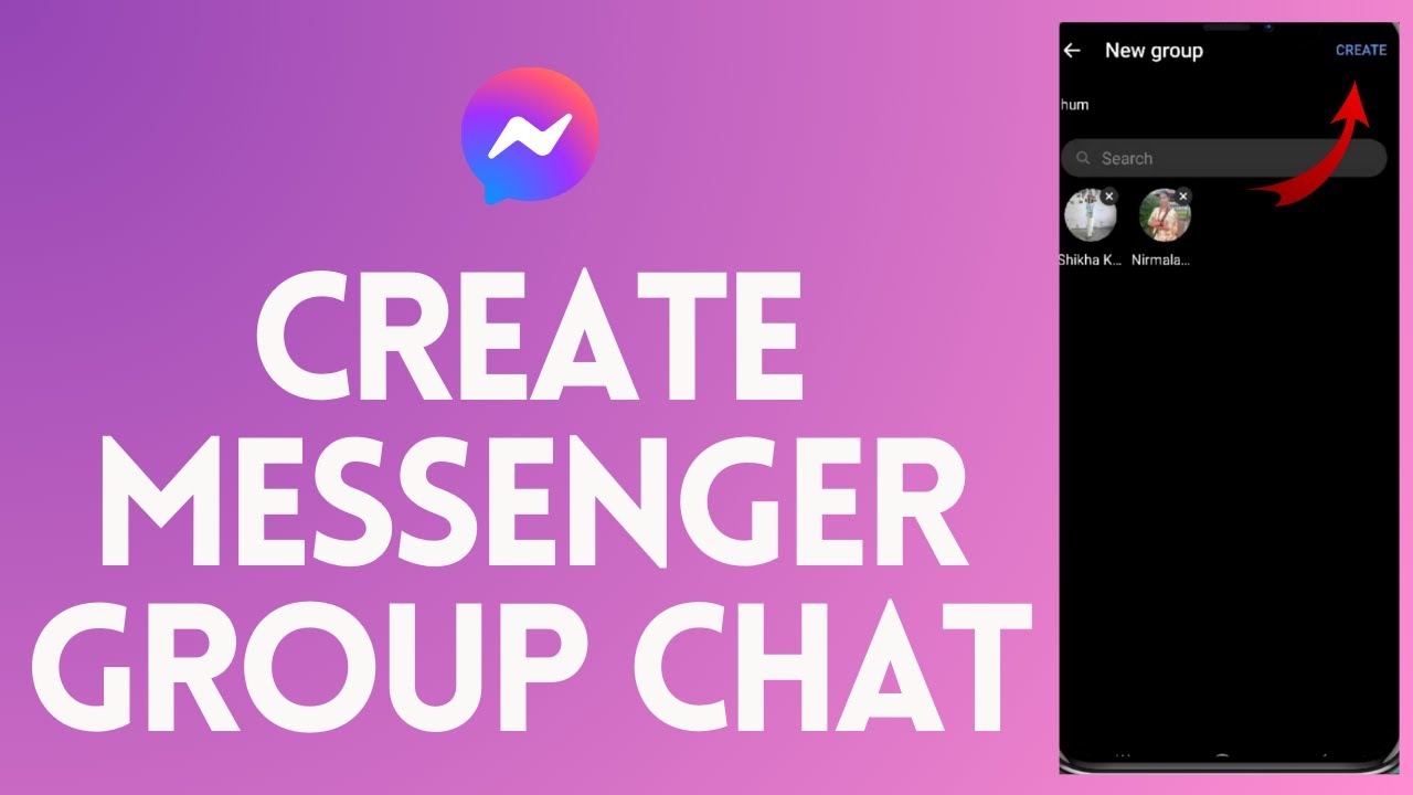 How to Create Group Chat on Messenger (2024) | Create Messenger Group ...