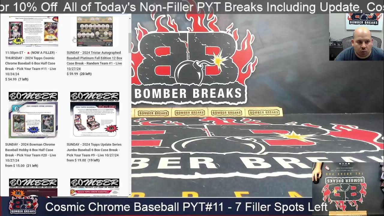 Welcome to BomberBreaks.com Live Sports Card Breaks! - YouTube