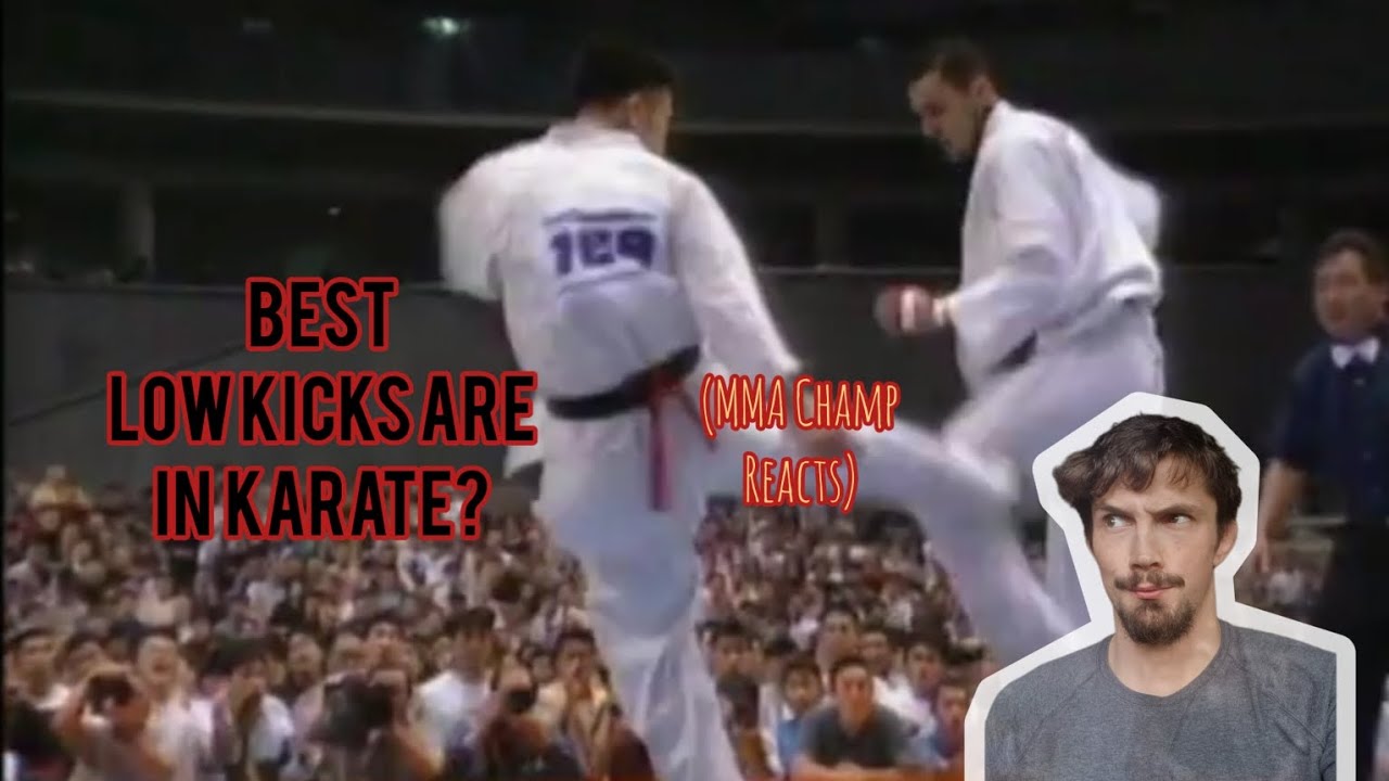 Low kick destruction CLASSIC KARATE (MMA champ reaction and breakdown ...