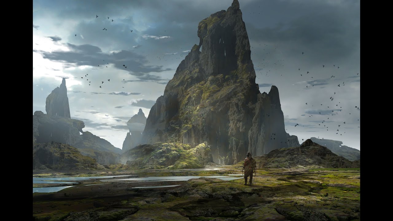 A Fantasy Landscape Tutorial - Digital Painting for Concept Art - Step ...