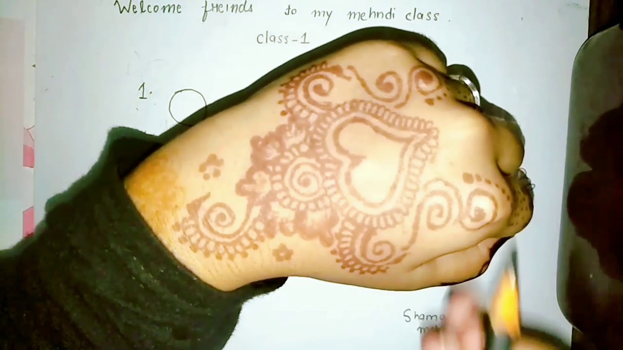 Mehndi classes for beginners - YouTube