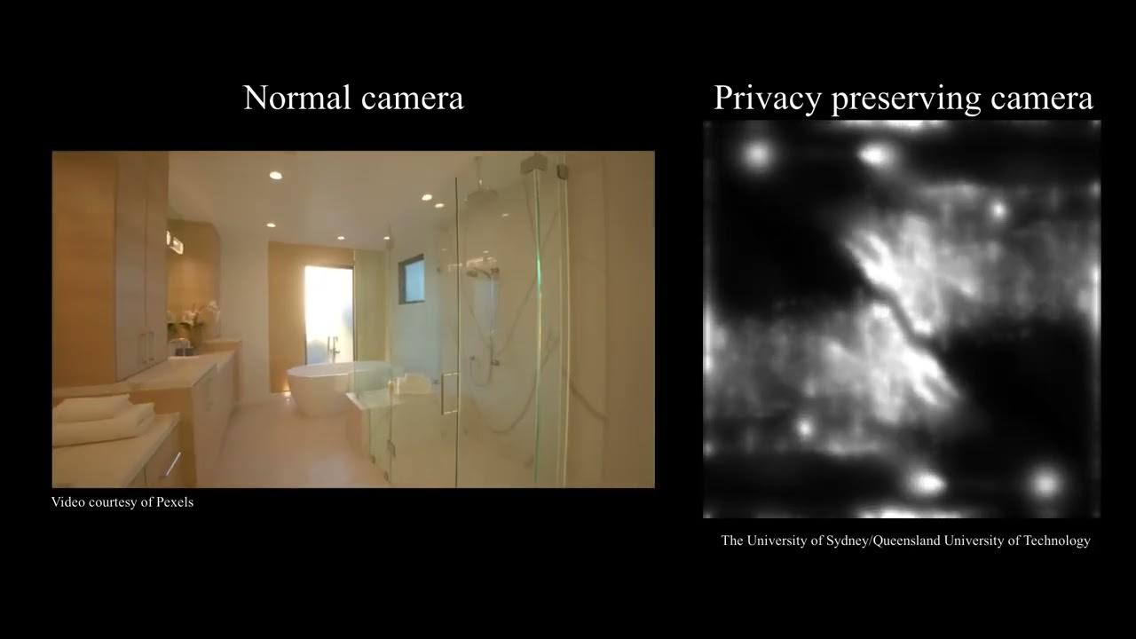 New privacy-preserving robotic cameras obscure images beyond human recognition - YouTube
