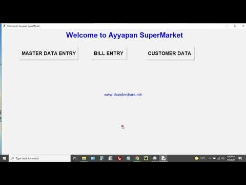 PYTHON SUPERMARKET SOFTWARE - YouTube