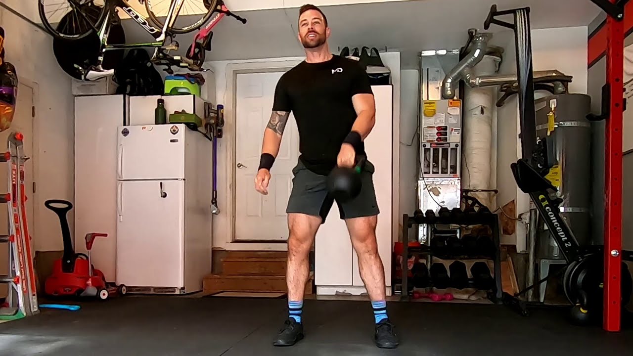 Single Arm Kettlebell Hang Clean - YouTube