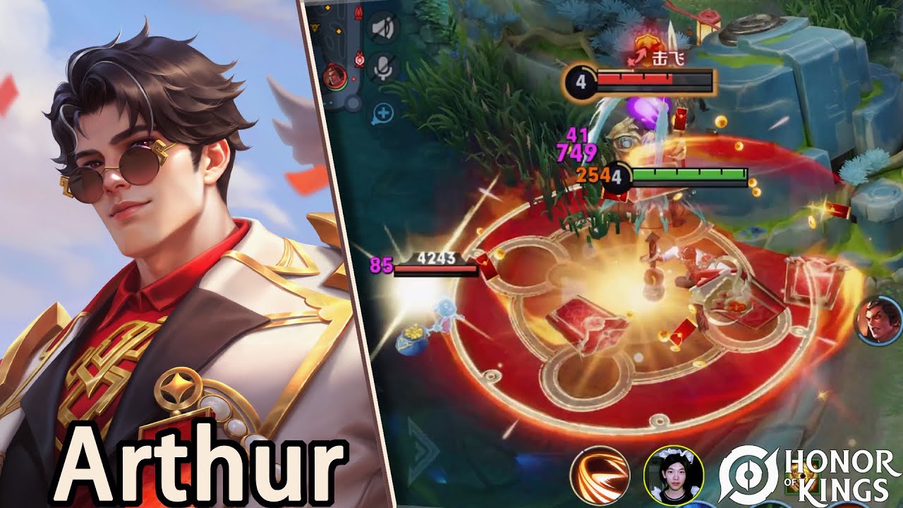HOK （Arthur ）New Year's red envelope theme skin｜Skin do tema do ...