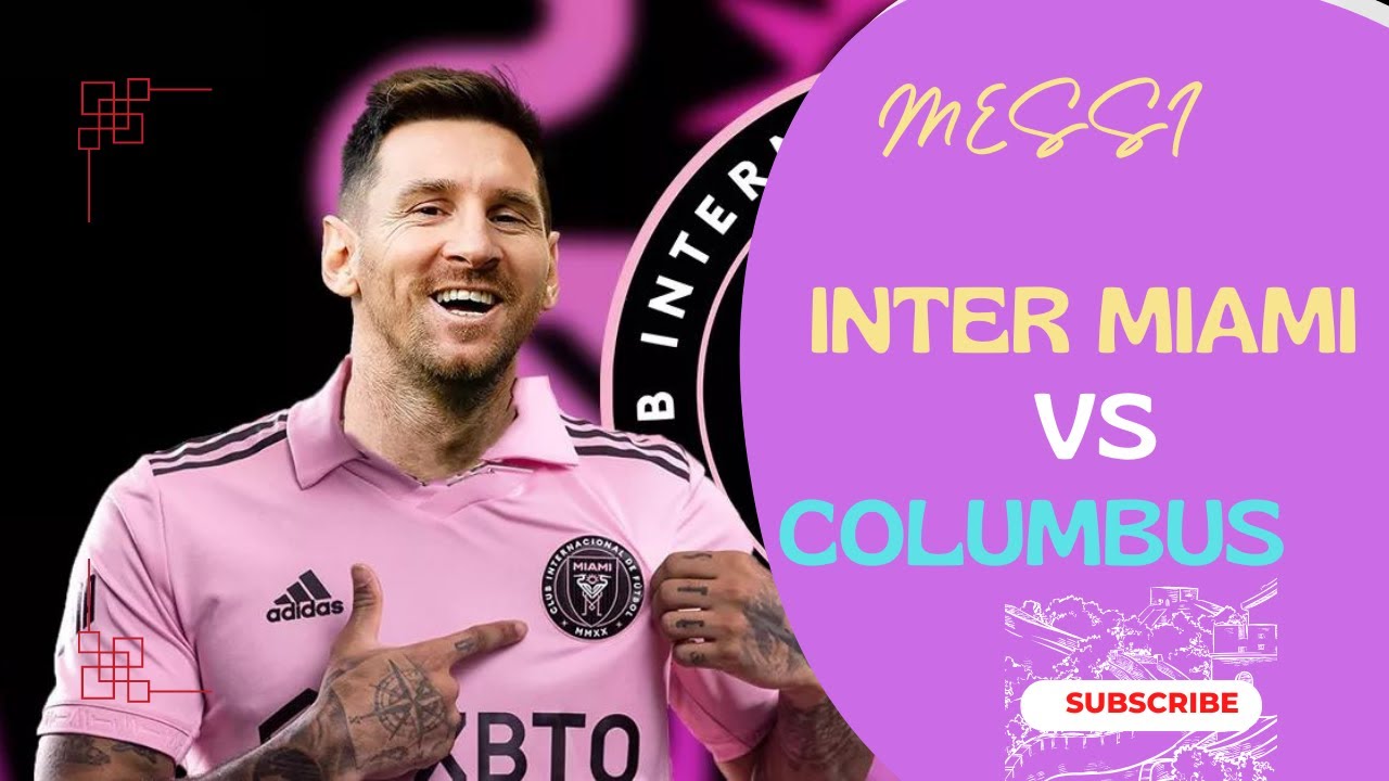 Leonel Messi First Match Inter Miami vs Columbus Crew (2-2) Highlights ...