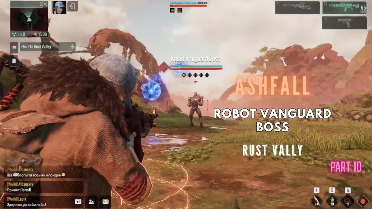 ASHFALL | Robot Vanguard Boss | Rust Vally | ! Gameplay (Android/iOS ...