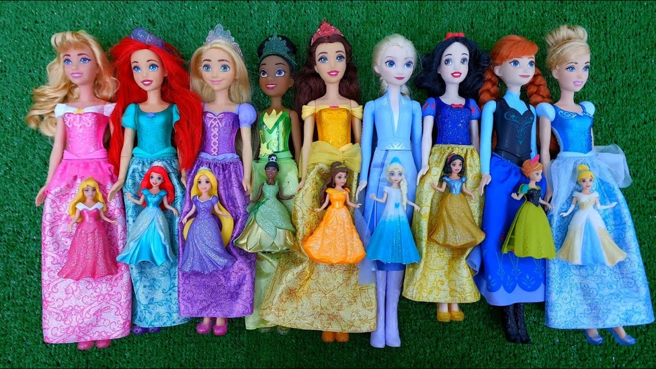 ASMR | Unboxing Disney Princess Spin & Reveal Surprise Dolls! Satisfying video - YouTube