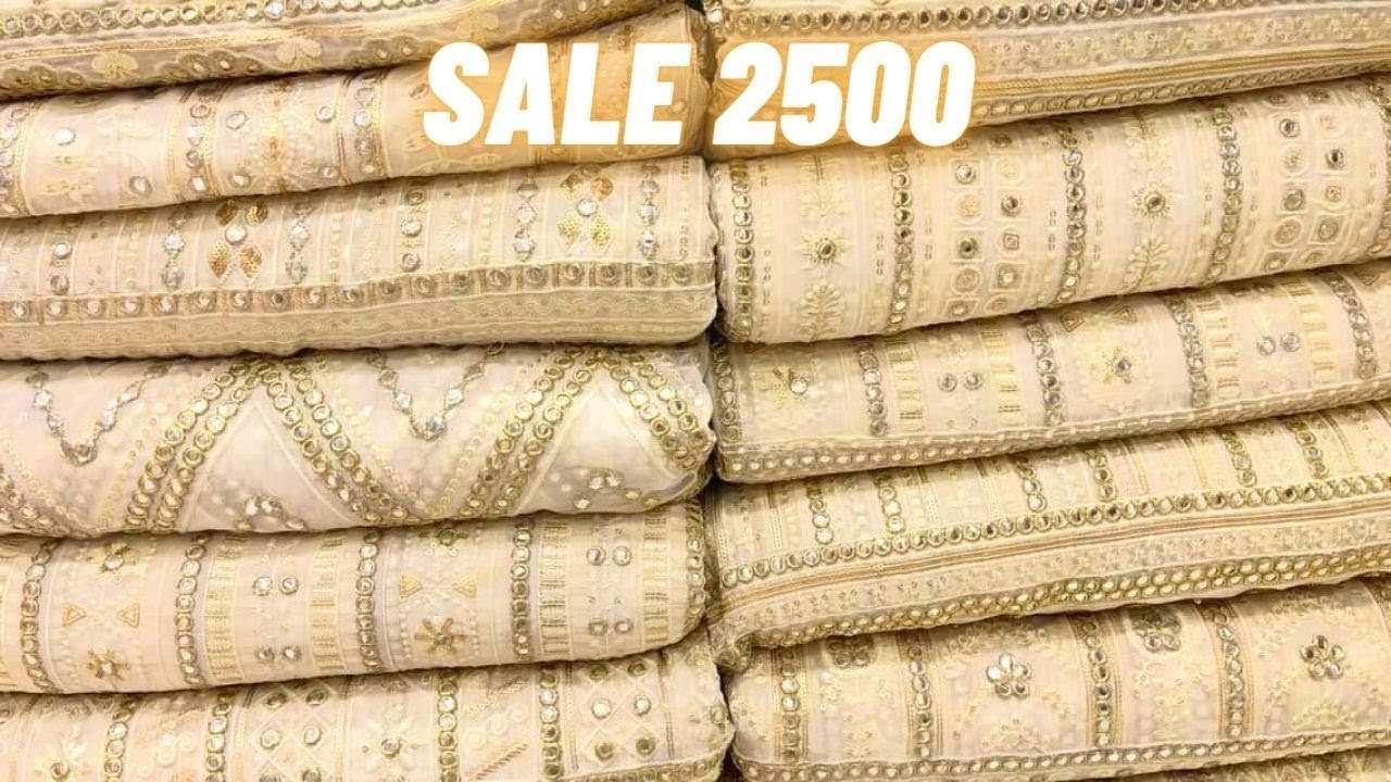 Pure Mukesh Fancy Dresses in Rawalpindi | Mukesh Work Suits | Crinkle ...