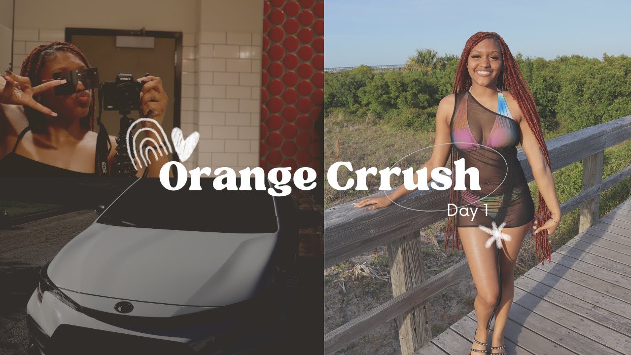 Orange Crush Vlog + Beach Day 1+ RoadTrip - YouTube