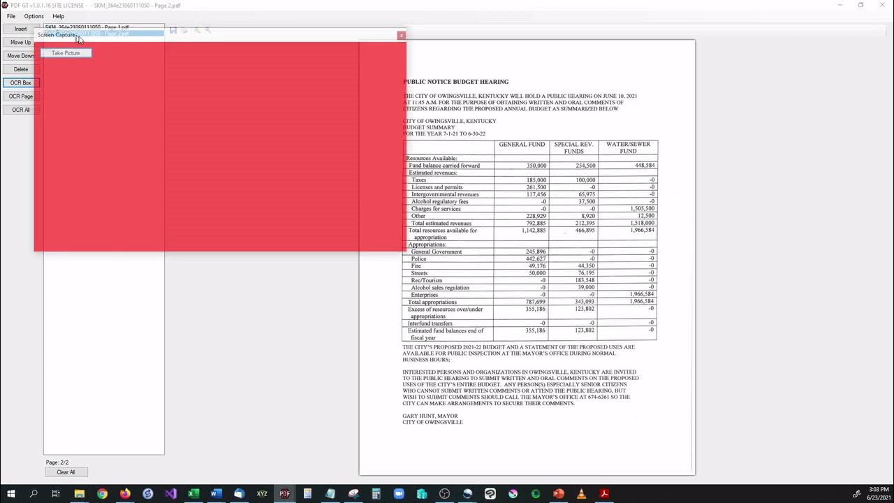 How to Easily Digitize PDF Data Table to Excel CSV Data Table! OCR PDFS ...