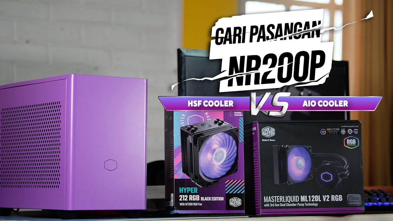 RAKIT PC Mini ITX Pake Dua CPU Cooler : HSF vs AIO, Bisa? - YouTube