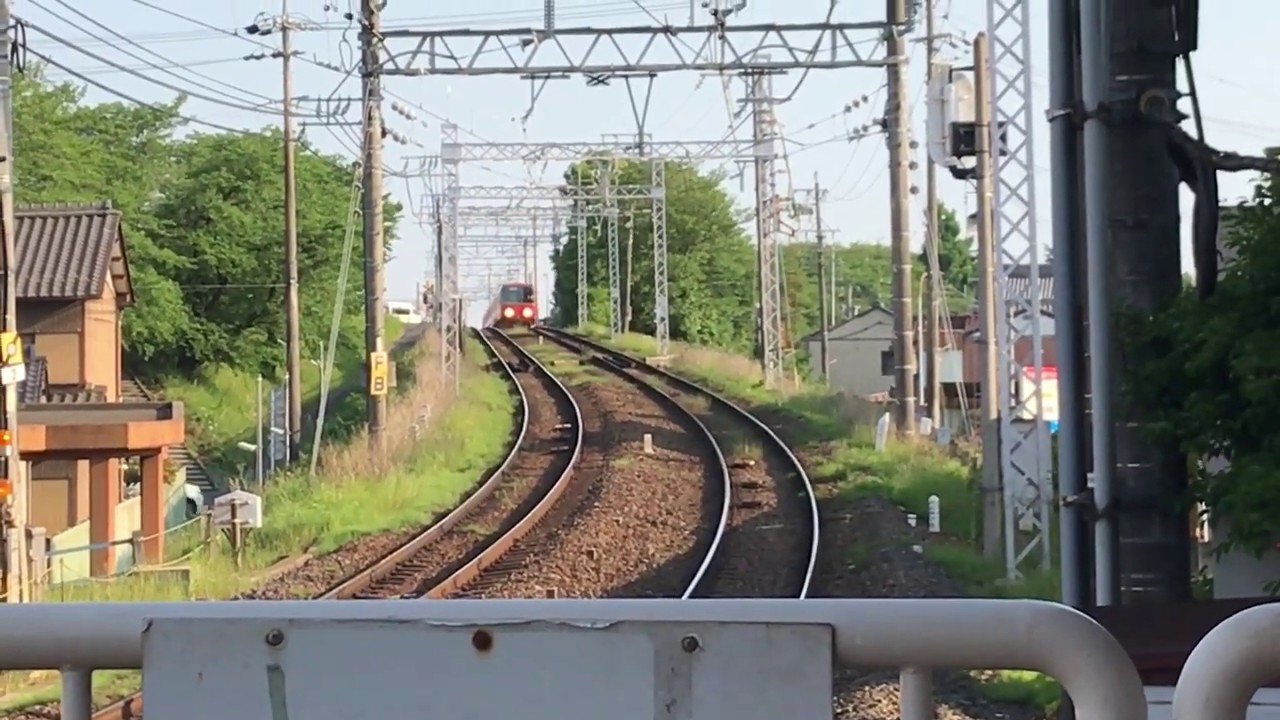 名古屋鉄道6800系6830F+6500系6408F回送岐阜⇒茶所行き 笠松駅通過 - YouTube