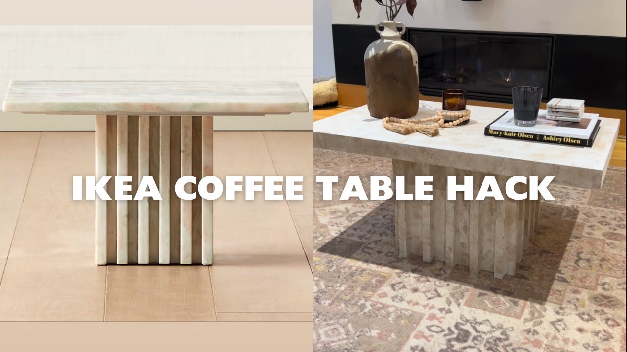 EASY IKEA Luxury Coffee Table Dupe - YouTube