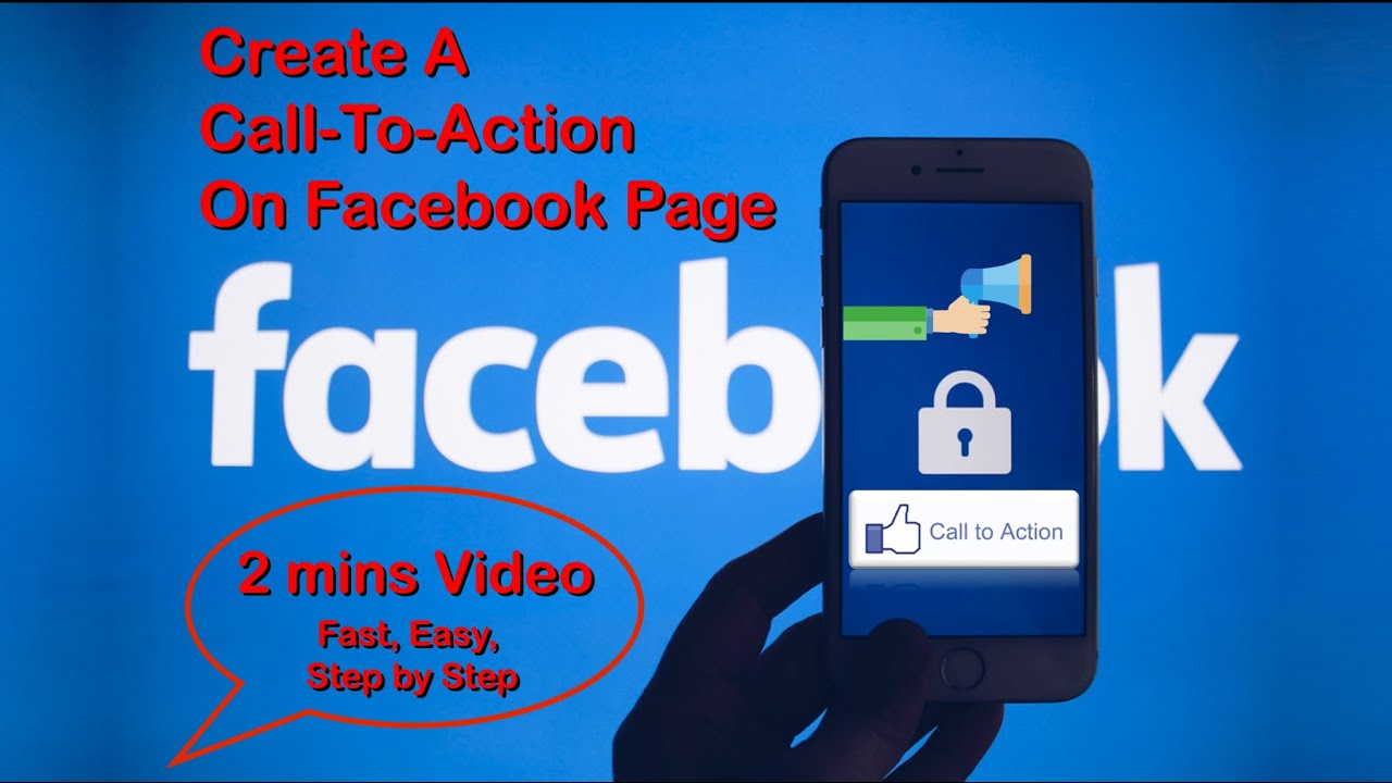 How To Create Facebook Page Call-To-Action Button | 2 mins video ...
