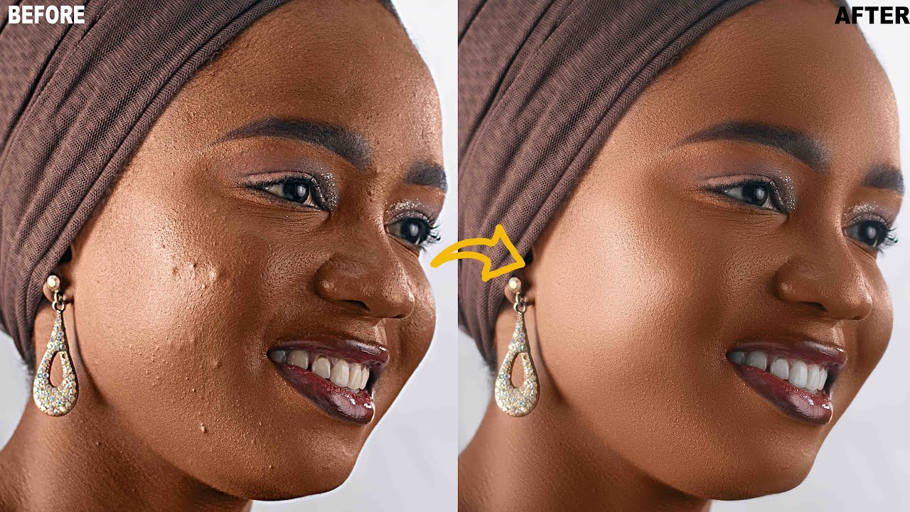 HOW to SMOOTH SKIN using FREQUENCY SEPARATION in Photoshop | Skin ...