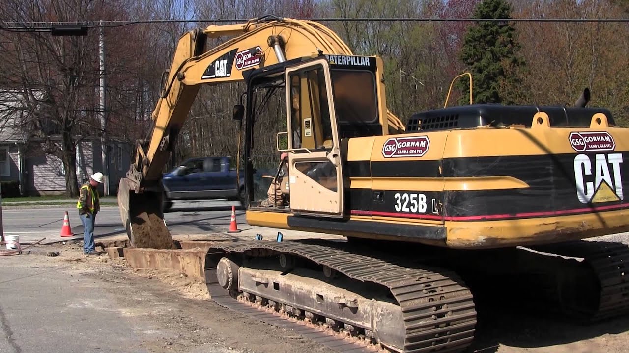Cat 325BL Working - YouTube