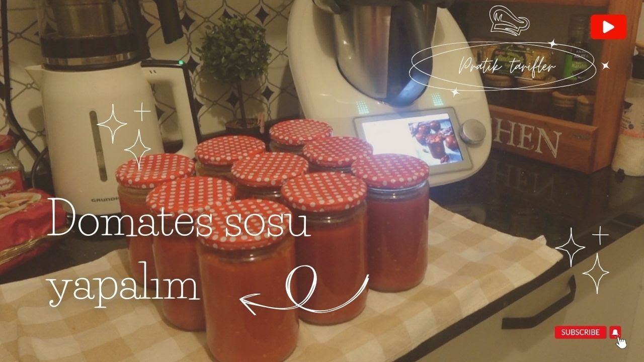 Domates sosu yapıyoruz - Thermomix'le | We make tomato sauce - with ...