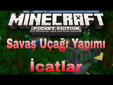 Minecraft pe savaş uçağı yapımı- Minecraft pe icatlar