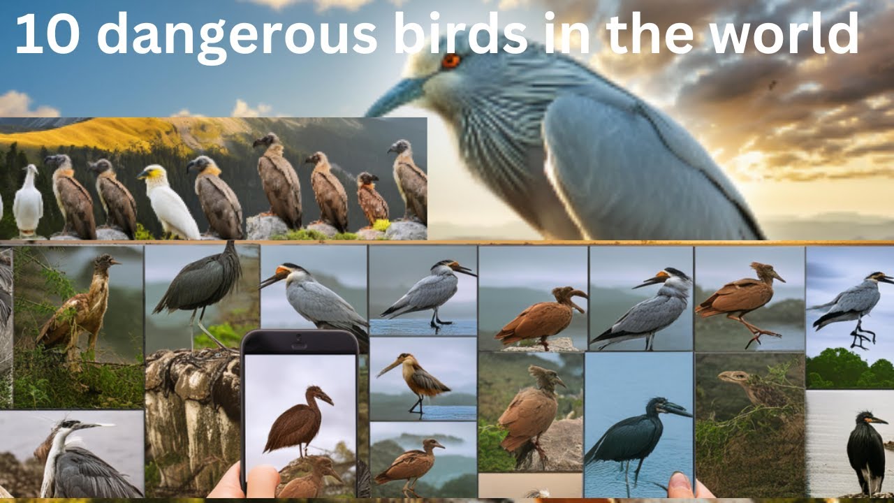 10 dangerous birds in the world - YouTube