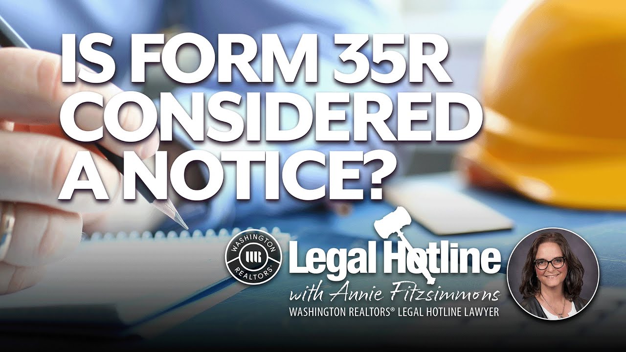 Is Form 35R Considered a “Notice?: Legal Hotline: December 2024 - YouTube