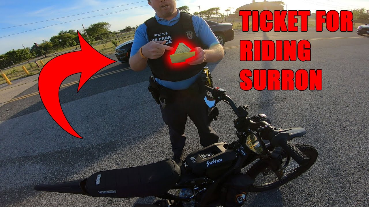 Surron NYC - Trying 72v Surron for First Time and Police Give Me a ...