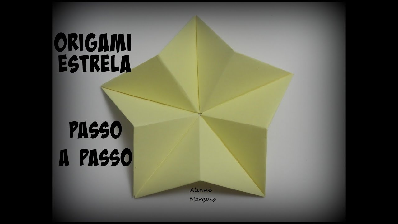 Origami Estrela - Passo a passo - YouTube