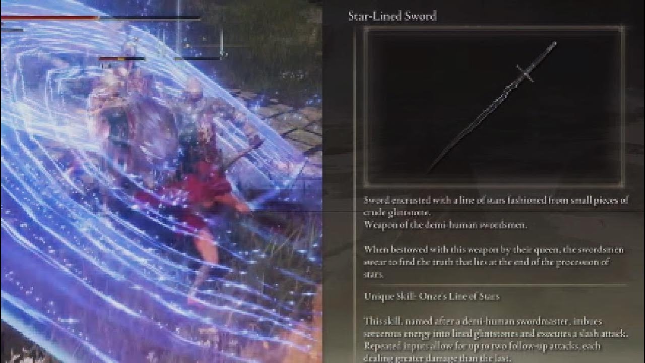 Elden Ring DLC Star-Lined Sword Location and Move Set Demonstration ...