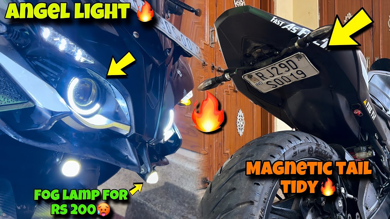 Magnetic Tail Tidy For Pulsar Rs 200 🔥 || Best Modification For Rs 200 ...