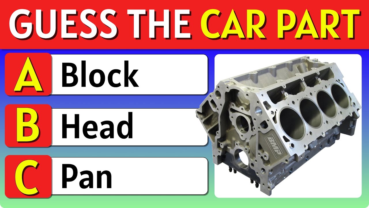 Can You Guess The Car Part Quiz - Beginner Challenge - YouTube